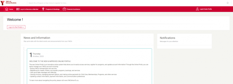 YMCA Online Portal | YMCA of Simcoe/Muskoka